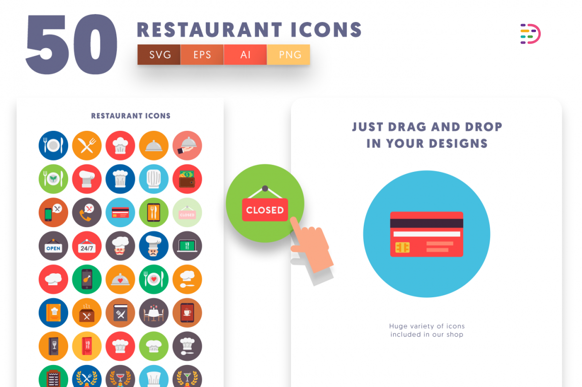 50 Restaurant Icons - Dighital Icons | Premium Icon Sets For All Your ...