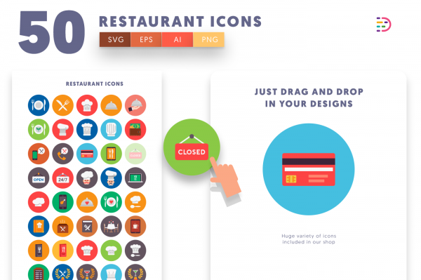 50 Restaurant Icons - Dighital Icons | Premium Icon Sets For All Your ...