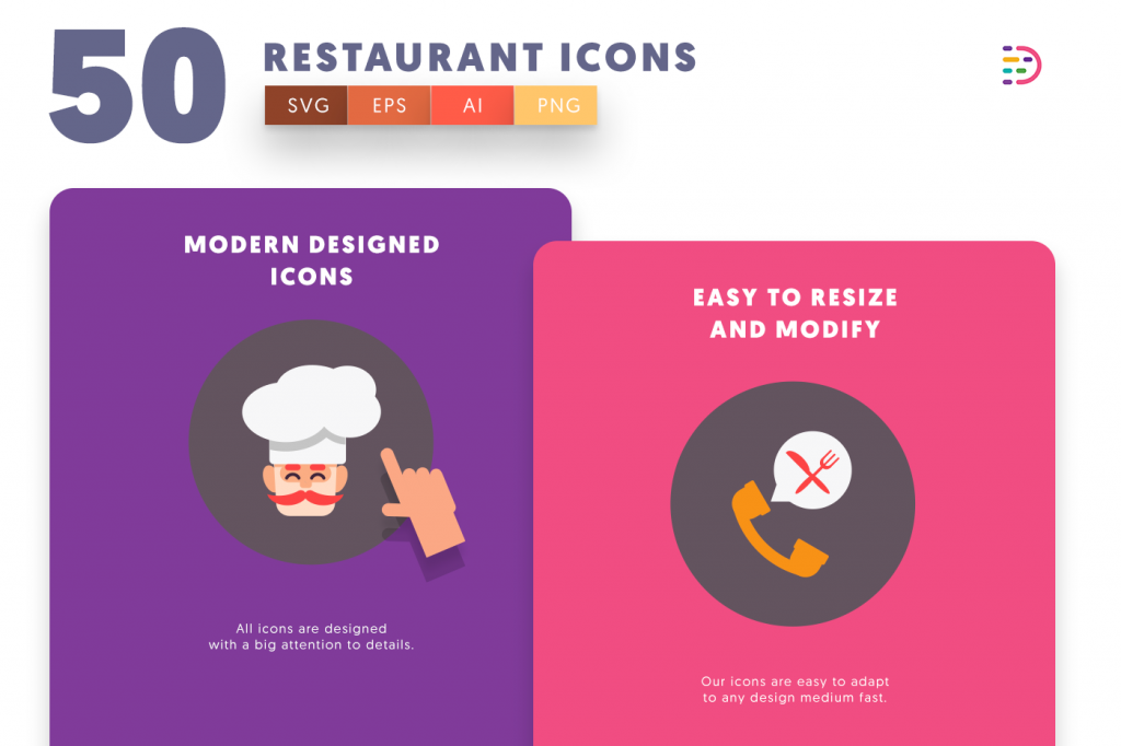 50 Restaurant Icons - Dighital Icons | Premium Icon Sets For All Your ...