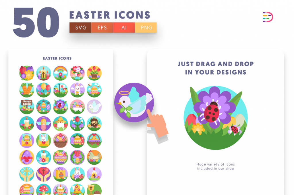 50 Easter Icons - Dighital Icons | Premium Icon Sets For All Your Designs!