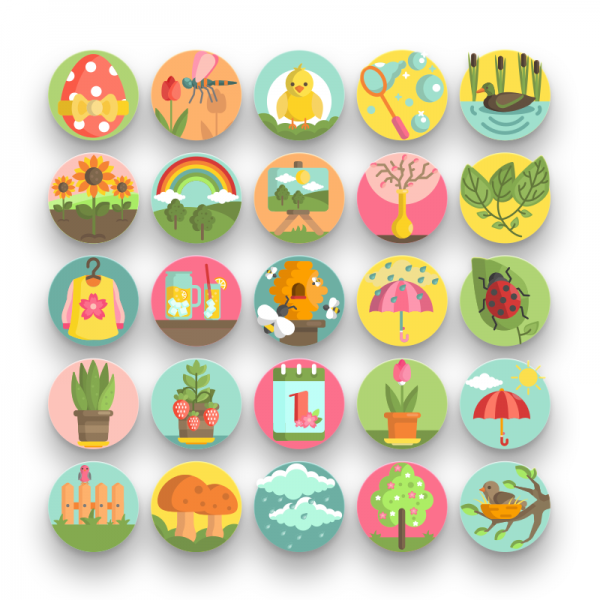50 Spring Icons - Dighital Icons | Premium Icon Sets For All Your Designs!
