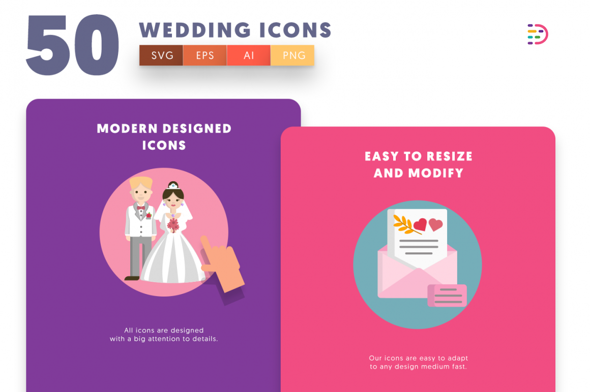 50 Wedding Icons - Dighital Icons | Premium Icon Sets For All Your Designs!