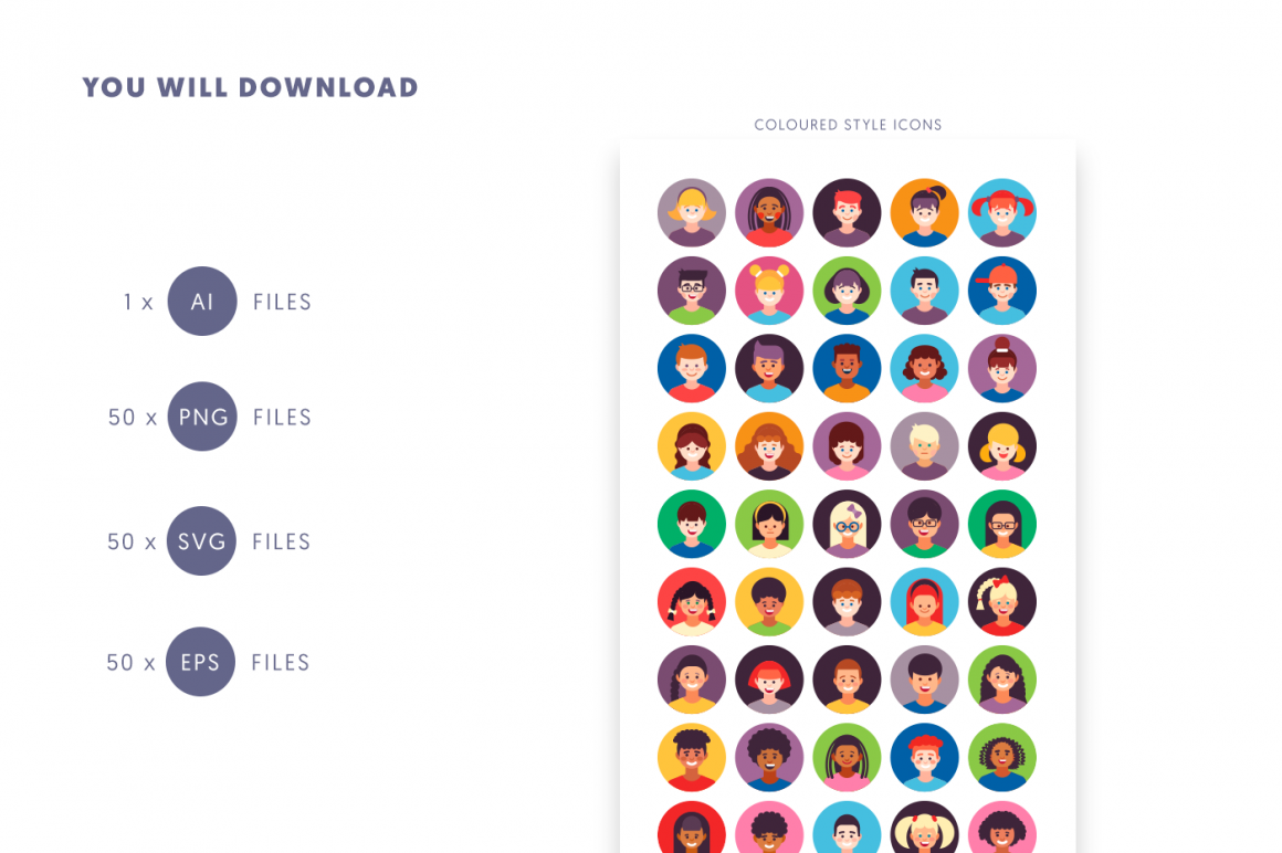 50 Kids Avatar Icons - Dighital Icons | Premium Icon Sets For All Your ...