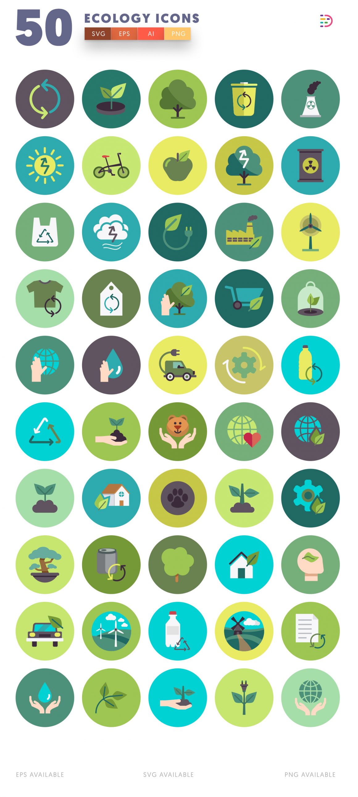 50 Ecology Icons - Dighital Icons | Premium Icon Sets For All Your Designs!