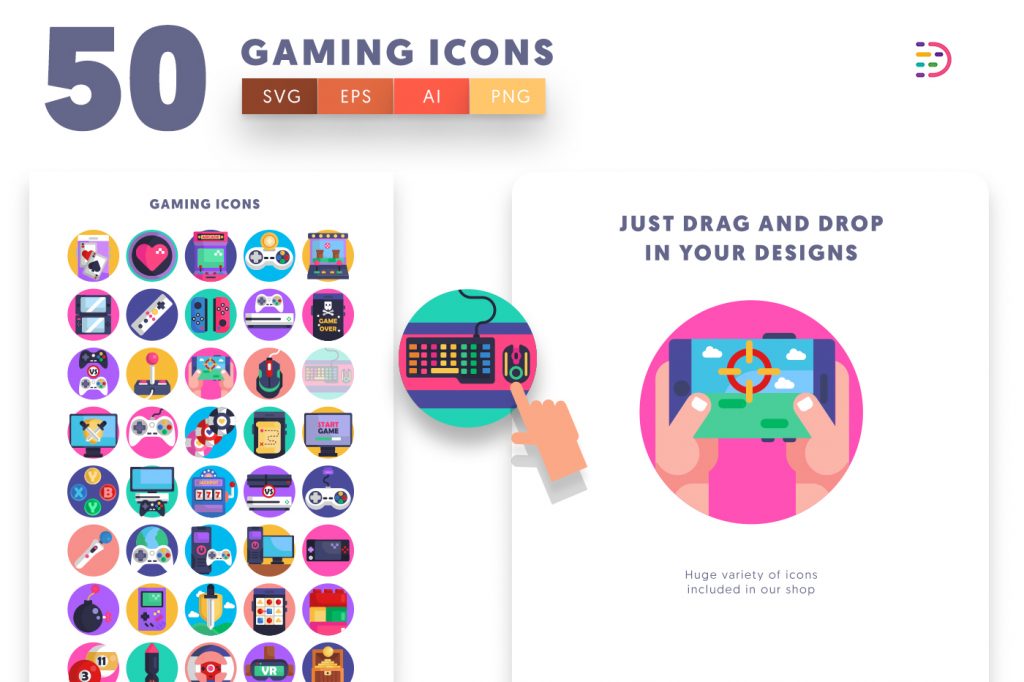 50 Gaming Icons - Dighital Icons | Premium Icon Sets For All Your Designs!