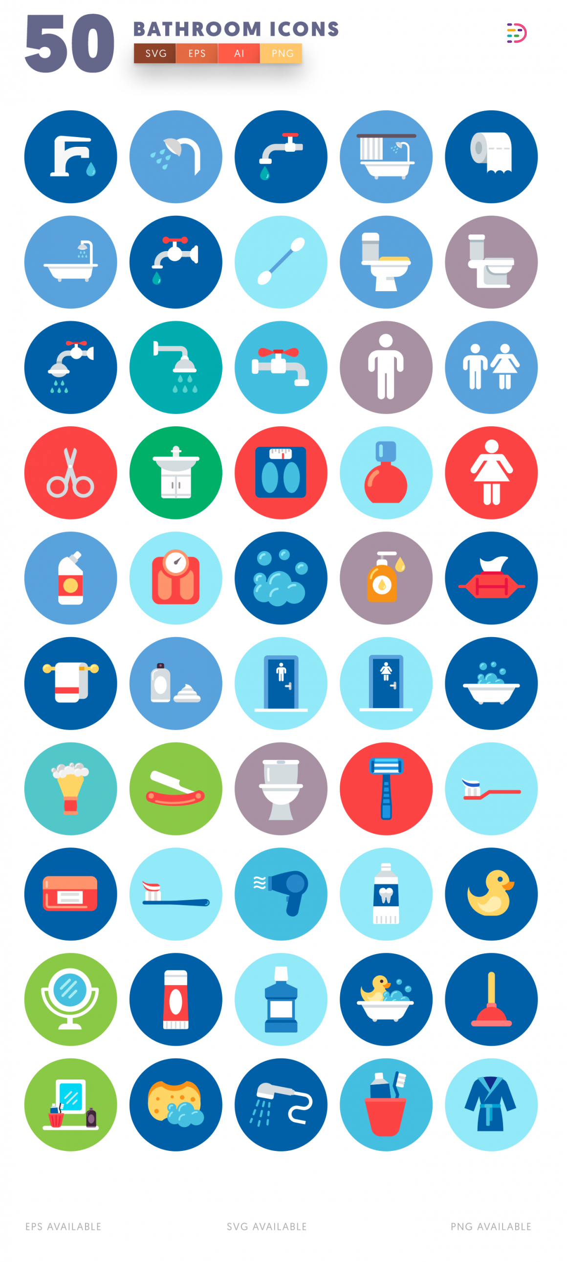 50 Bathroom Icons - Dighital Icons | Premium Icon Sets For All Your ...