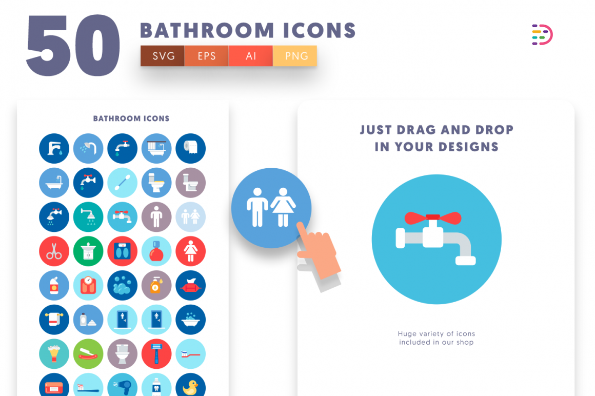 50 Bathroom Icons - Dighital Icons | Premium Icon Sets For All Your ...