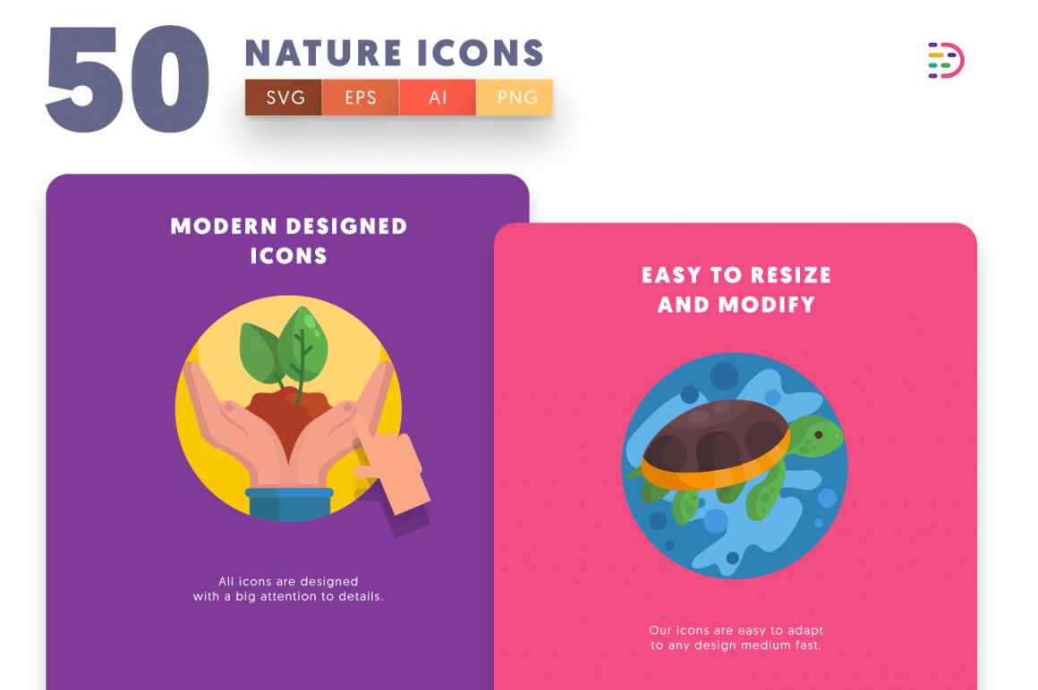 50 Nature Icons - Dighital Icons | Premium Icon Sets For All Your Designs!