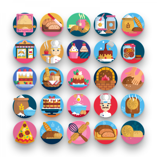 50 Bakery Icons - Dighital Icons | Premium Icon Sets For All Your Designs!