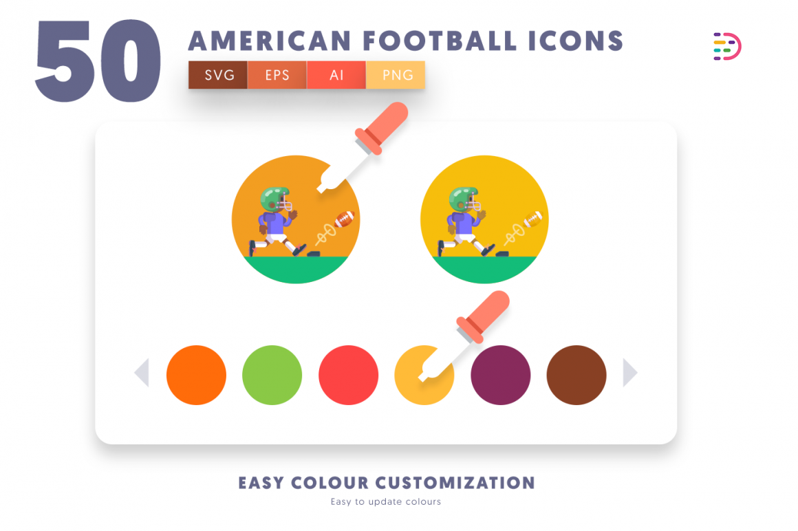 American Football Icons - Dighital Icons | Premium Icon Sets For All ...