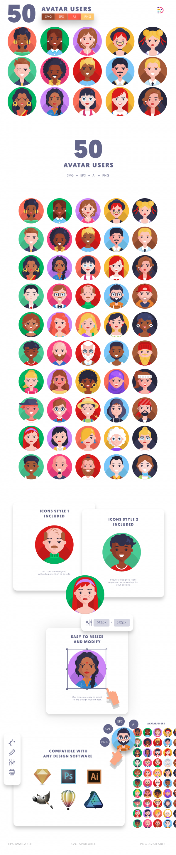 Avatar Users Icons - Dighital Icons | Premium Icon Sets For All Your ...