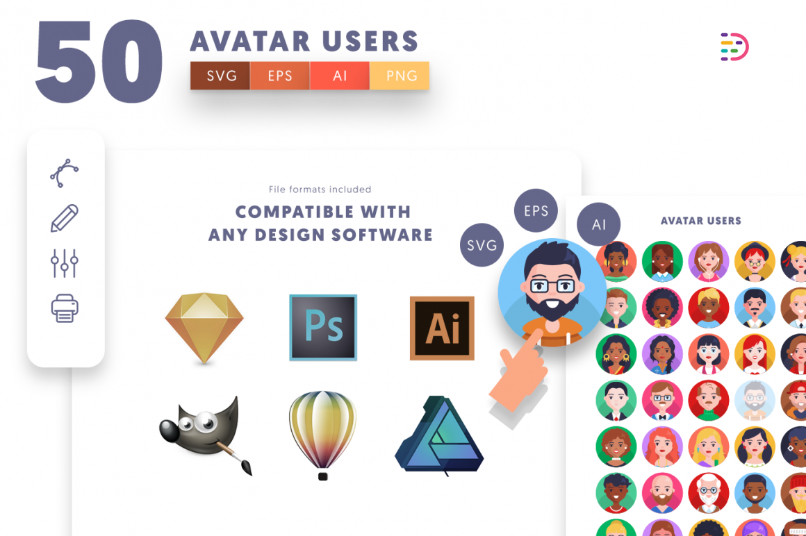 Avatar Users Icons - Dighital Icons | Premium Icon Sets For All Your ...