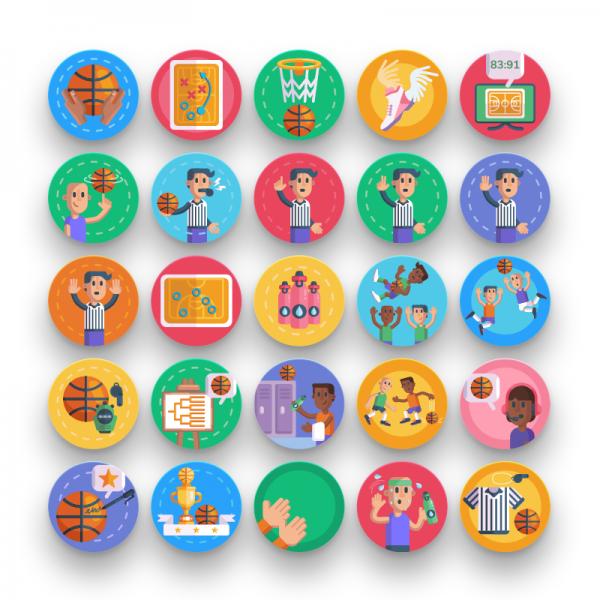 Basketball Icons - Dighital Icons | Premium Icon Sets For All Your Designs!