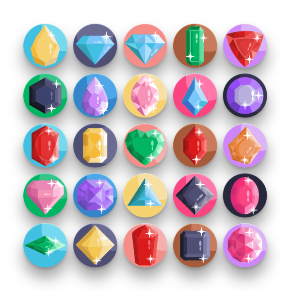 Gemstones Icons - Dighital Icons | Premium Icon Sets For All Your Designs!