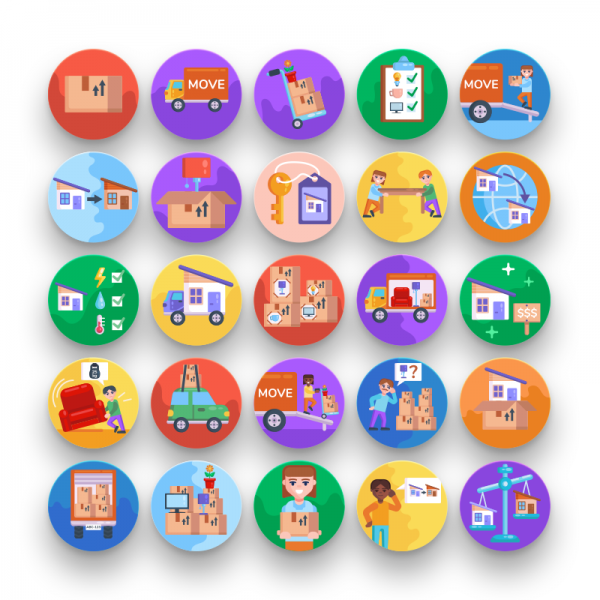 Moving Home Icons - Dighital Icons | Premium Icon Sets For All Your ...