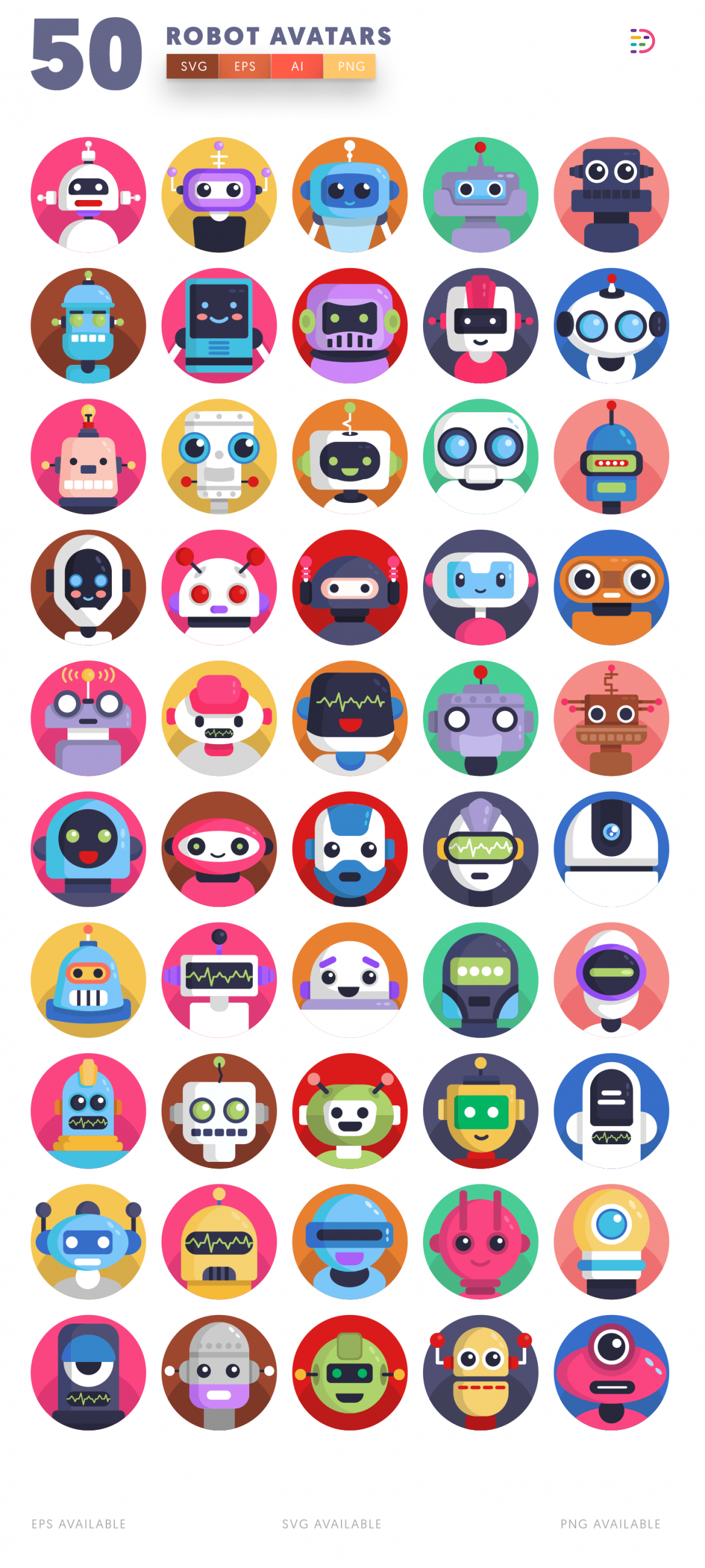 Robot Avatar Icons - Dighital Icons | Premium Icon Sets For All Your ...