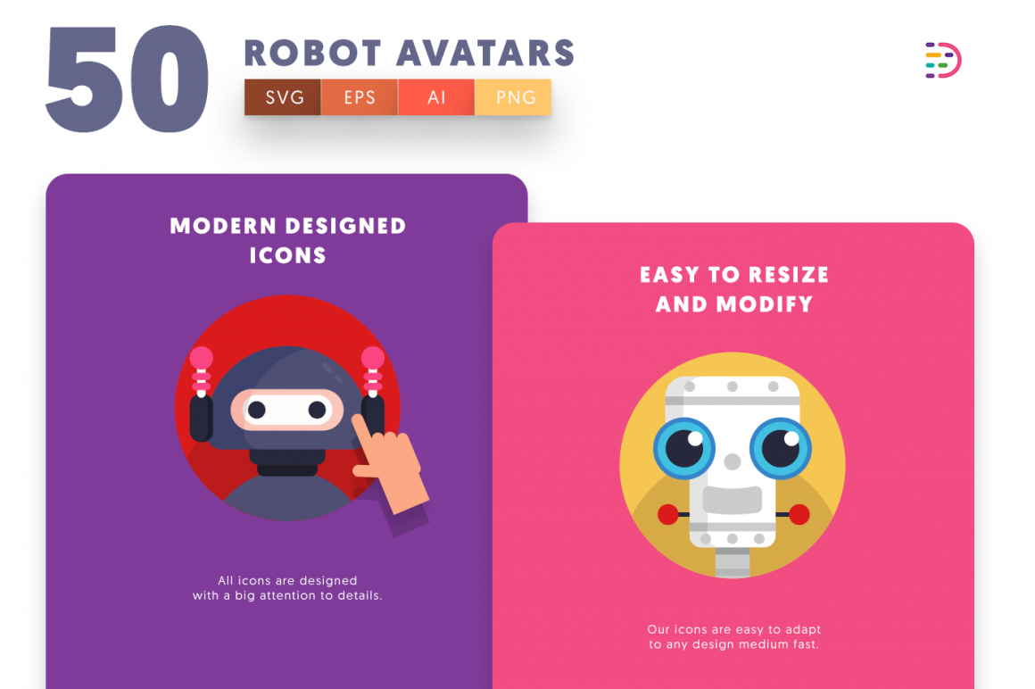 Robot Avatar Icons - Dighital Icons | Premium Icon Sets For All Your ...