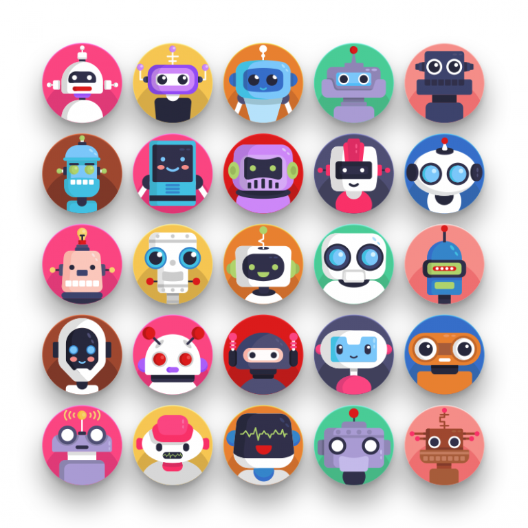 Robot Avatar Icons - Dighital Icons | Premium Icon Sets For All Your ...
