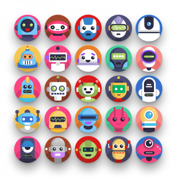 Robot Avatar Icons - Dighital Icons | Premium Icon Sets For All Your ...