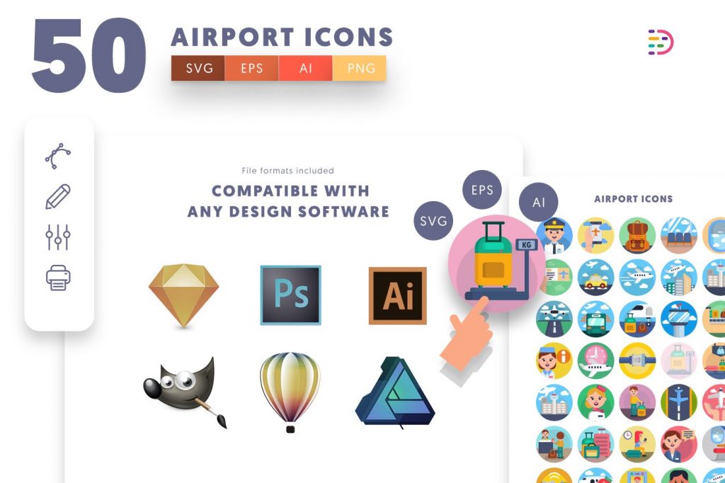 50 Airport Icons - Dighital Icons | Premium Icon Sets For All Your Designs!