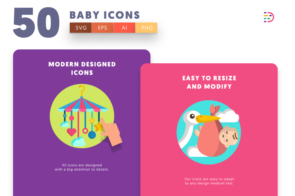50 Baby Icons - Dighital Icons | Premium Icon Sets For All Your Designs!