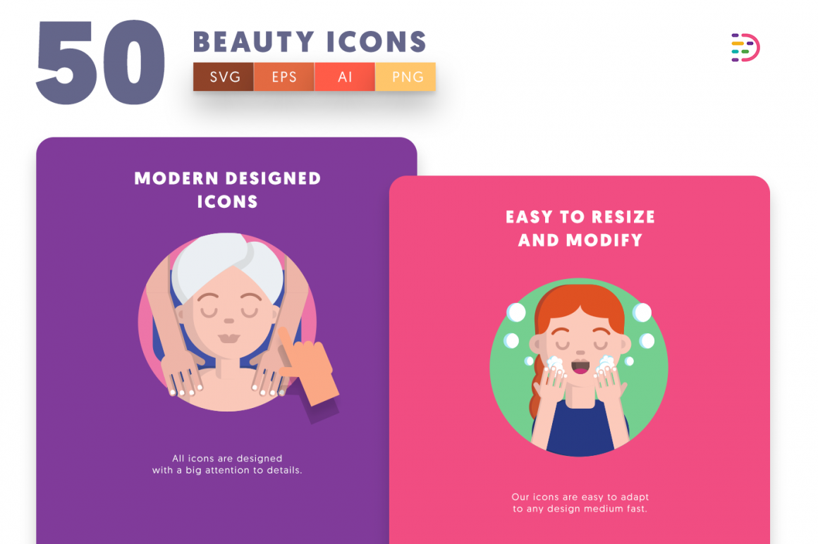 50 Beauty Icons - Dighital Icons | Premium Icon Sets For All Your Designs!