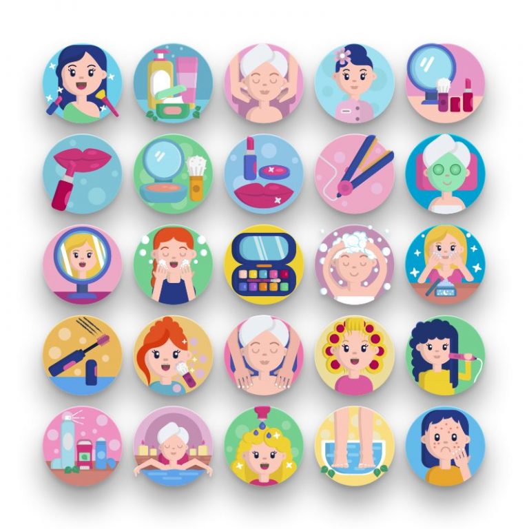 50 Beauty Icons - Dighital Icons | Premium Icon Sets For All Your Designs!