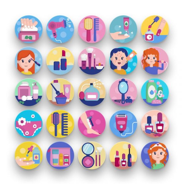 50 Beauty Icons - Dighital Icons | Premium Icon Sets For All Your Designs!