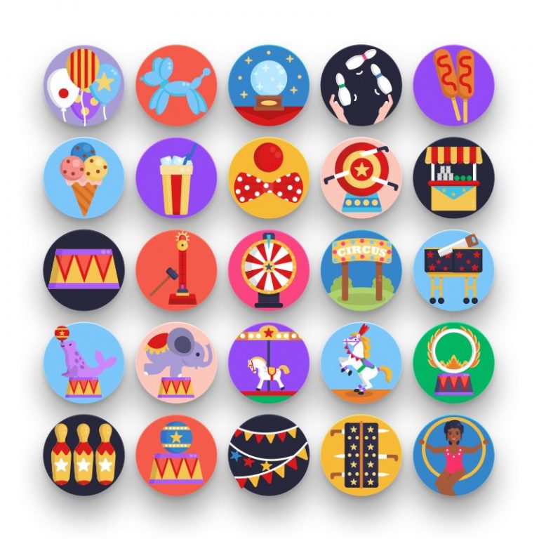 50 Circus Icons - Dighital Icons | Premium Icon Sets For All Your Designs!