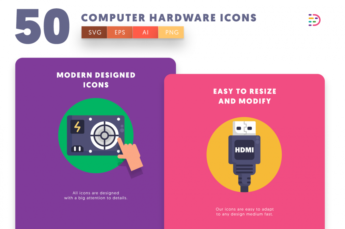 50 Computer Hardware Icons - Dighital Icons | Premium Icon Sets For All ...