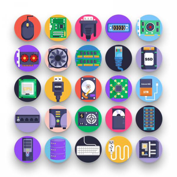 50 Computer Hardware Icons - Dighital Icons | Premium Icon Sets For All ...