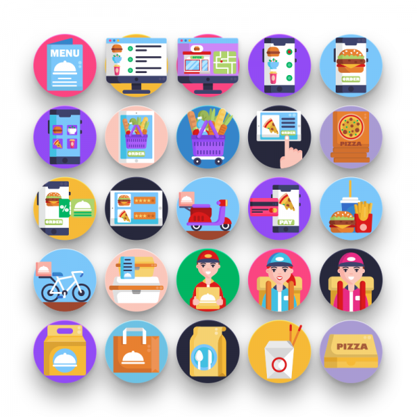 50 Food Delivery Icons - Dighital Icons | Premium Icon Sets For All ...