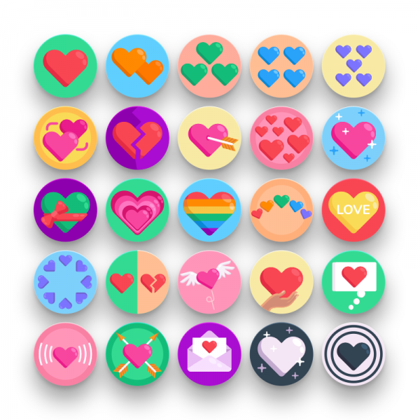 50 Heart Icons - Dighital Icons | Premium Icon Sets For All Your Designs!