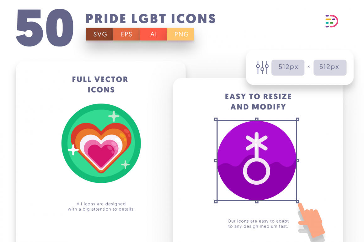 50 Pride LGBT Icons - Dighital Icons | Premium Icon Sets For All Your ...