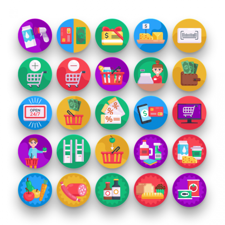 50 Supermarket Icons - Dighital Icons | Premium Icon Sets For All Your ...