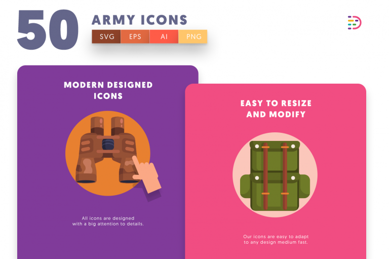 50 Army Icons - Dighital Icons | Premium Icon Sets For All Your Designs!