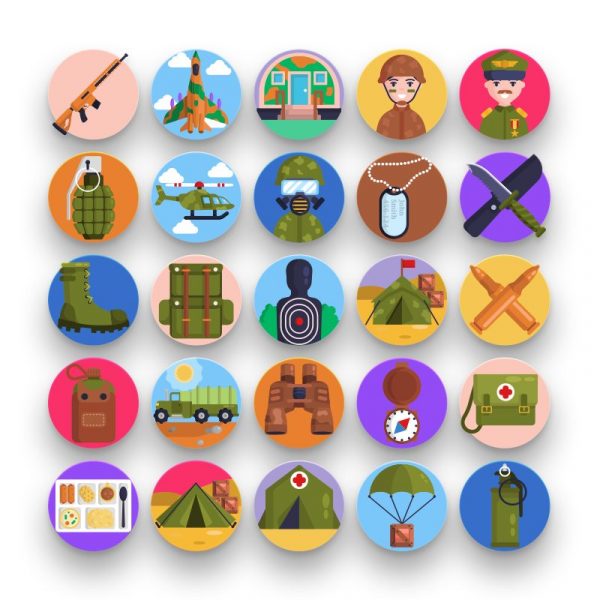 50 Army Icons - Dighital Icons | Premium Icon Sets For All Your Designs!
