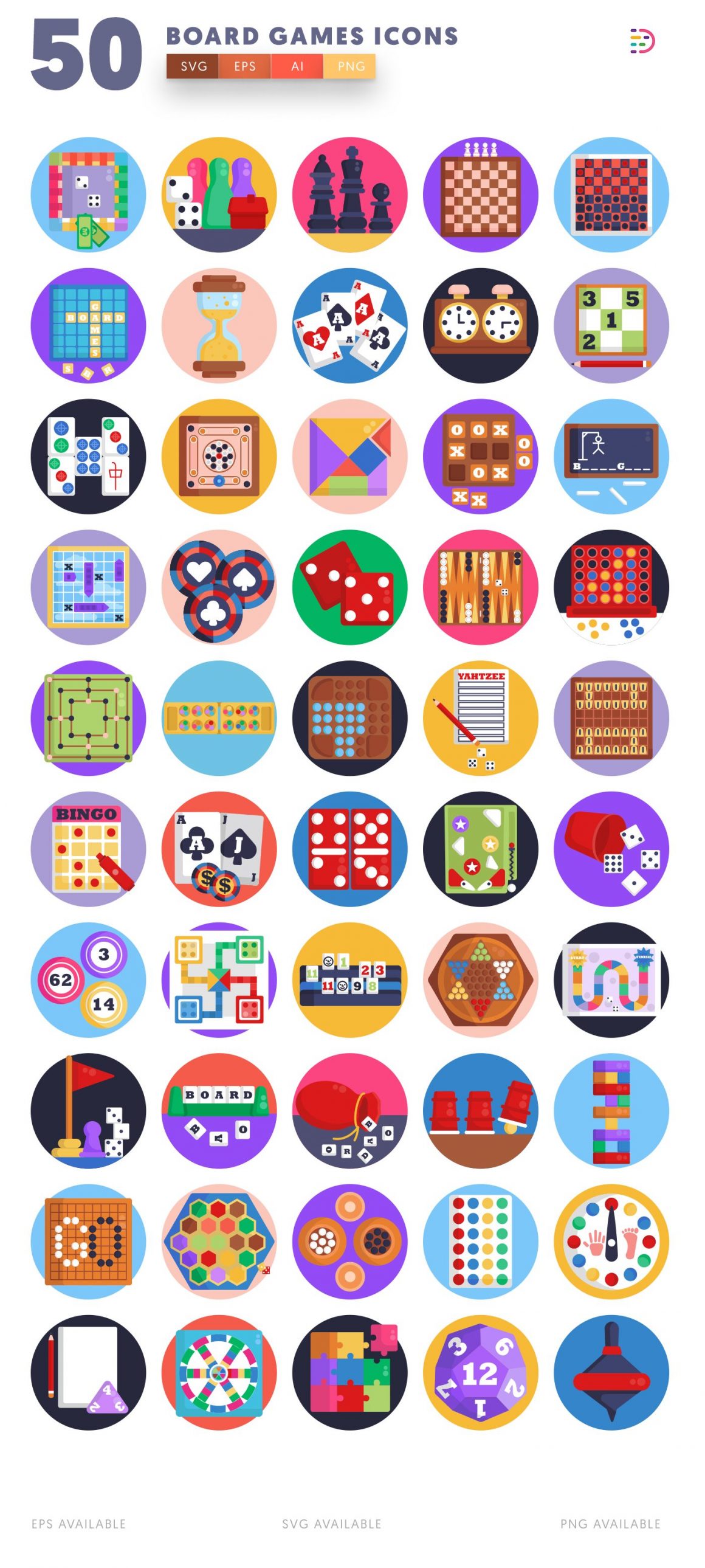50 Board Games Icons - Dighital Icons | Premium Icon Sets For All Your ...