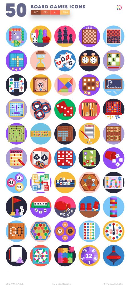 50 Board Games Icons - Dighital Icons | Premium Icon Sets For All Your ...