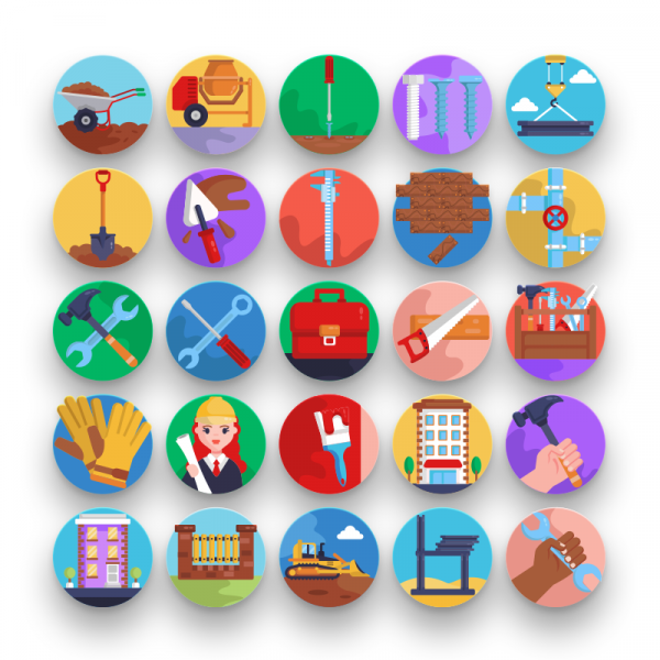 50 Construction & Building Icons - Dighital Icons | Premium Icon Sets ...