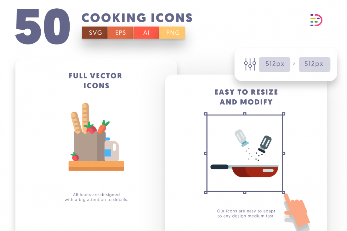 50 Cooking Icons - Dighital Icons | Premium Icon Sets For All Your Designs!