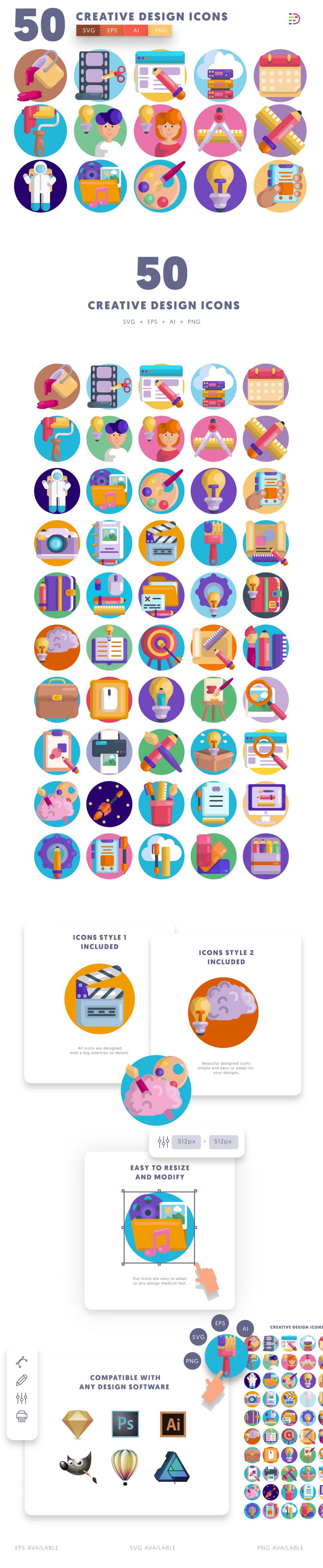 50 Creative Design Icons - Dighital Icons | Premium Icon Sets For All ...