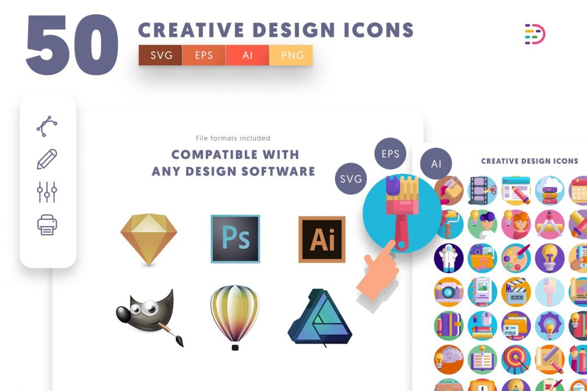 50 Creative Design Icons - Dighital Icons | Premium Icon Sets For All ...