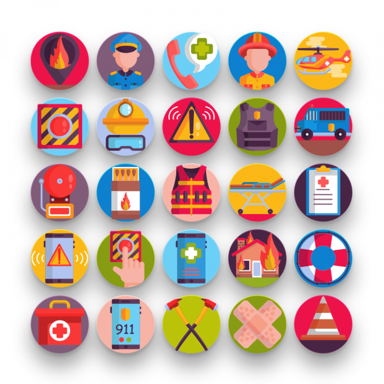 50 Emergency Services Icons - Dighital Icons | Premium Icon Sets For ...
