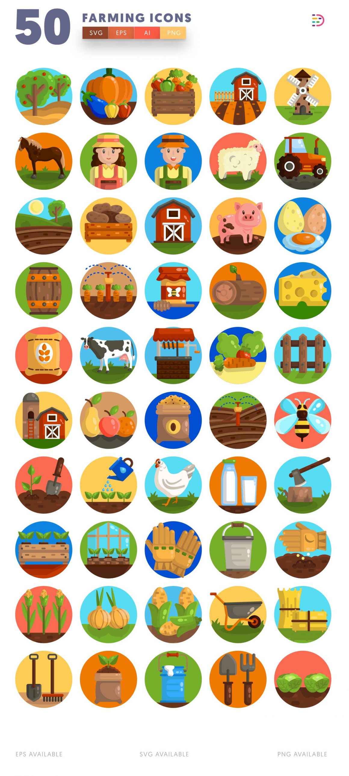50 Farming Icons - Dighital Icons | Premium Icon Sets For All Your Designs!