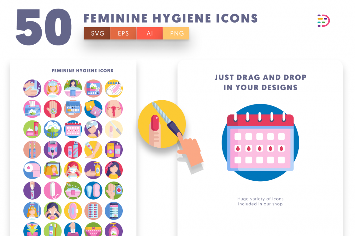50 Feminine Hygiene Icons - Dighital Icons | Premium Icon Sets For All ...