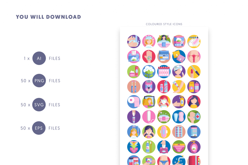 50 Feminine Hygiene Icons - Dighital Icons | Premium Icon Sets For All ...