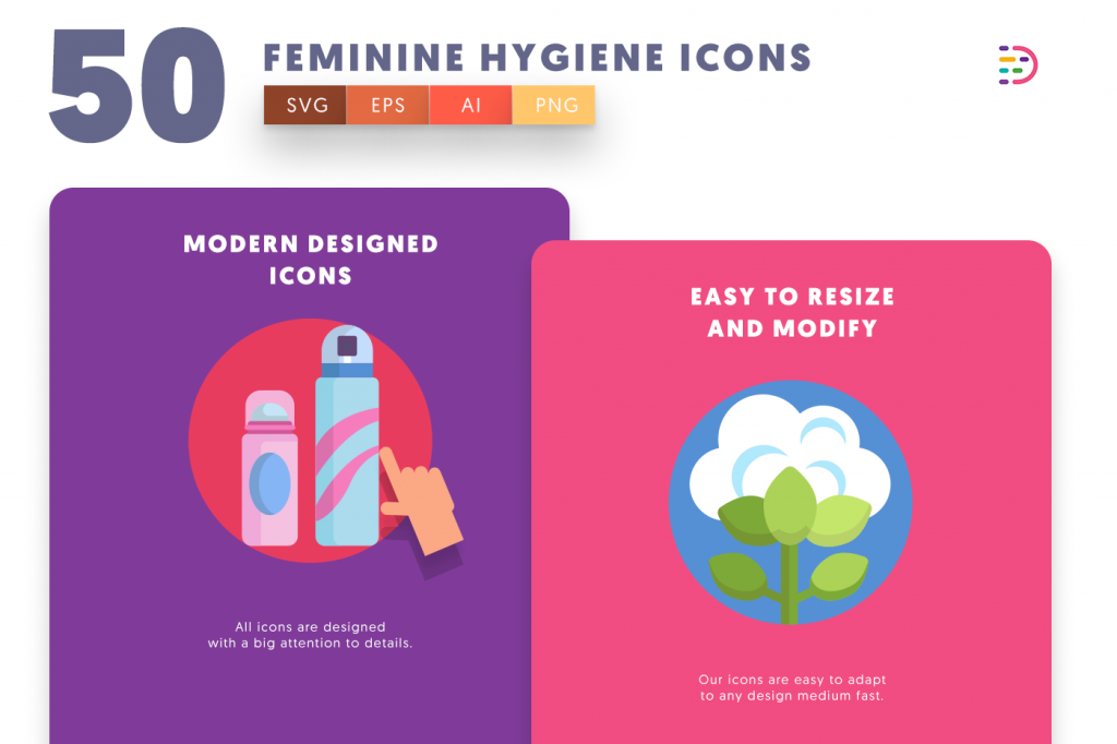 50 Feminine Hygiene Icons - Dighital Icons | Premium Icon Sets For All ...