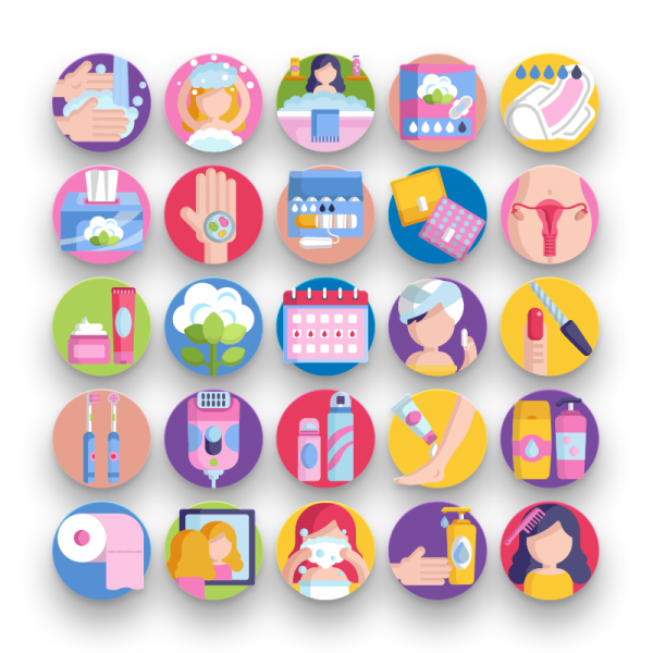 50 Feminine Hygiene Icons - Dighital Icons | Premium Icon Sets For All ...