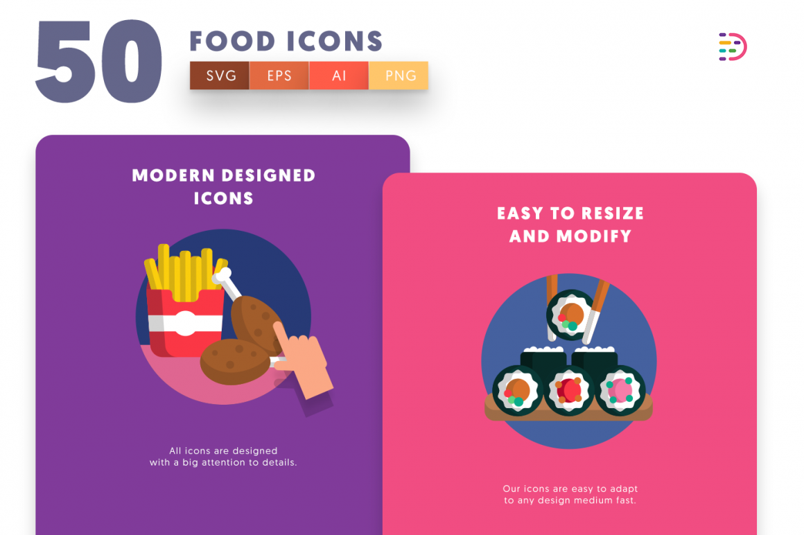 50 Food Icons - Dighital Icons | Premium Icon Sets For All Your Designs!